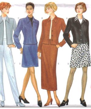 Butterick 5288 Dress, Jacket Size: A 6-8-10 Uncut Sewing Pattern
