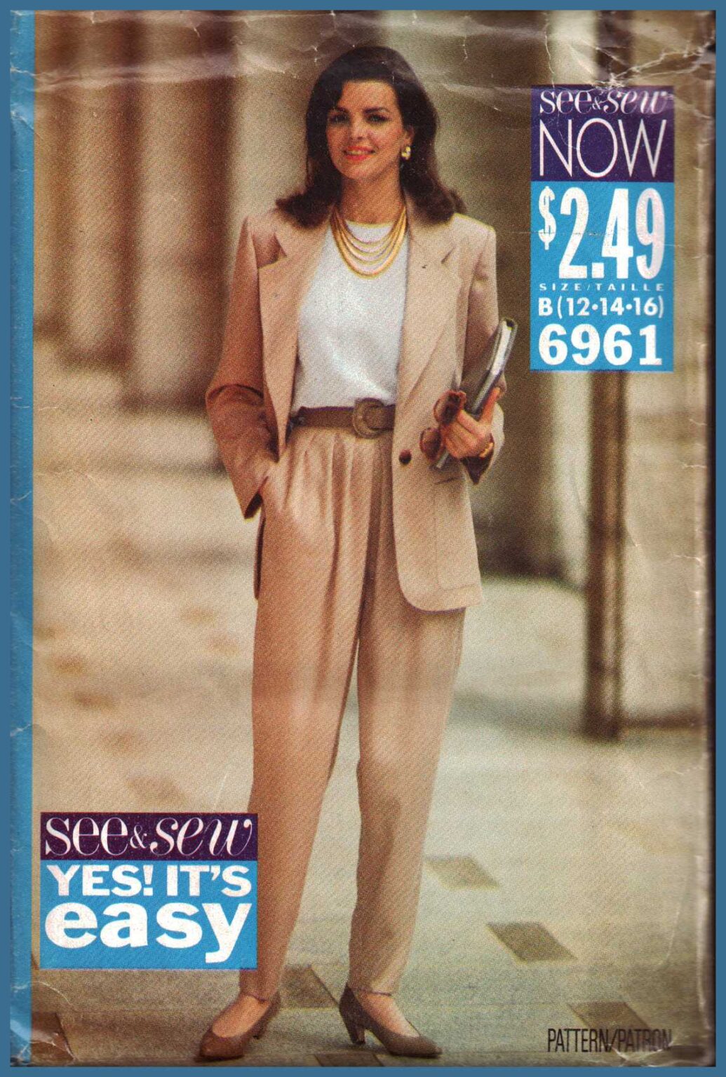 Butterick 6961 Jacket, Pants Size: B 12-14-16 Uncut Sewing Pattern