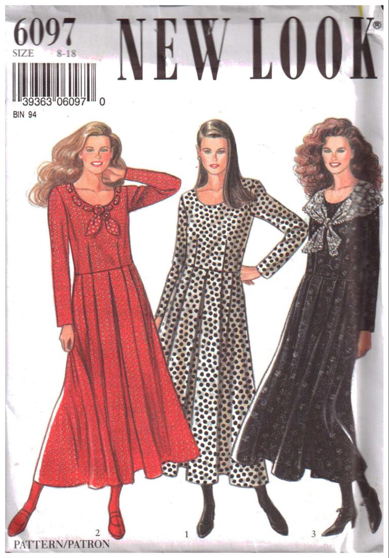 New Look 6097 Dress Size: 8-18 Uncut Sewing Pattern