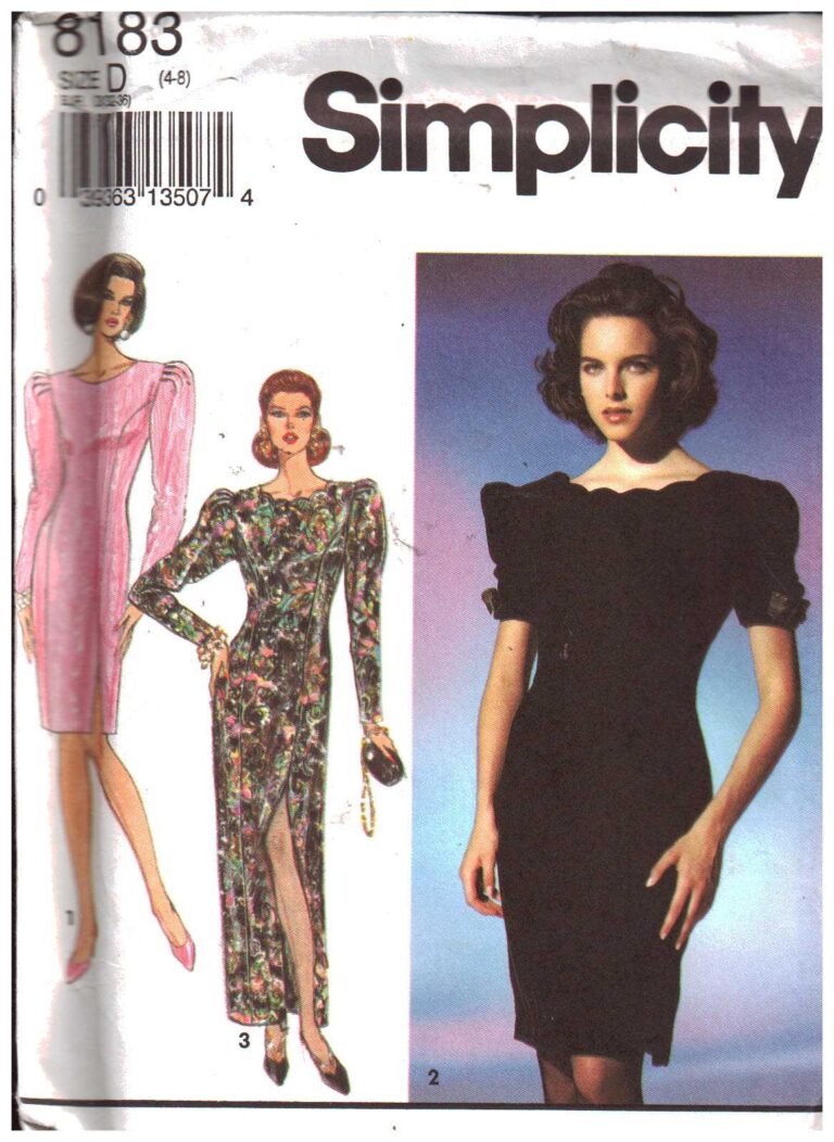 Simplicity 8183 Dress in two lengths Size: D 4-8 Uncut Sewing Pattern