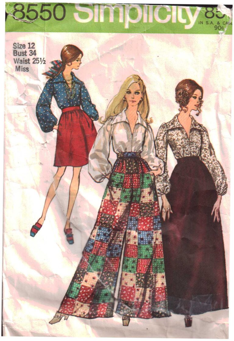 Simplicity 8550 Skirt in two lengths, Pants, Blouse Size: 14 Bust 36 ...