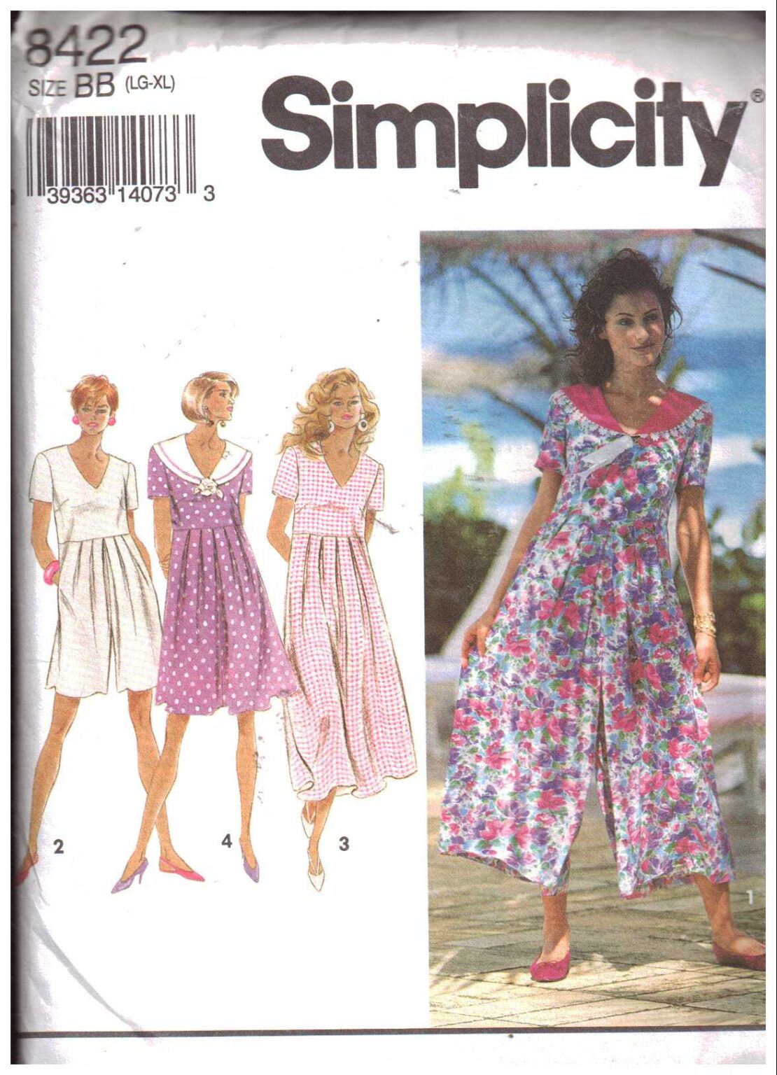 Simplicity 8422 Dress, Jumpsuit in two lengths Size: AA PT-MD or BB LG ...