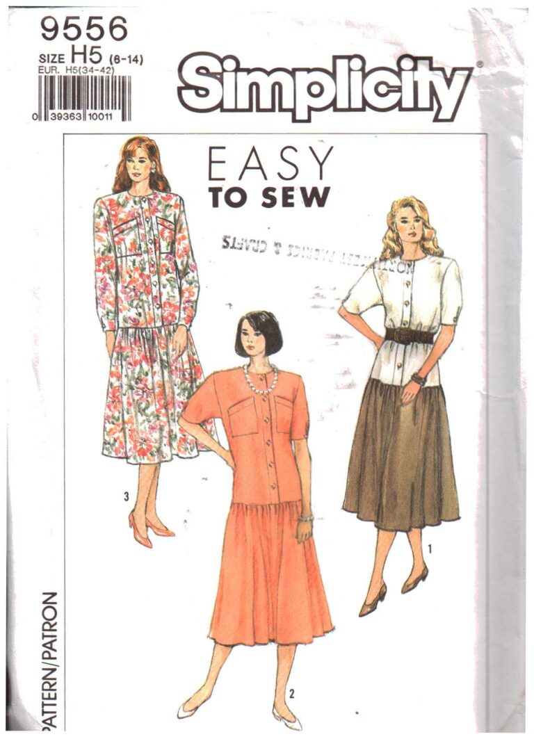 Simplicity 9556 Dress Size: H5 6-14 Uncut Sewing Pattern