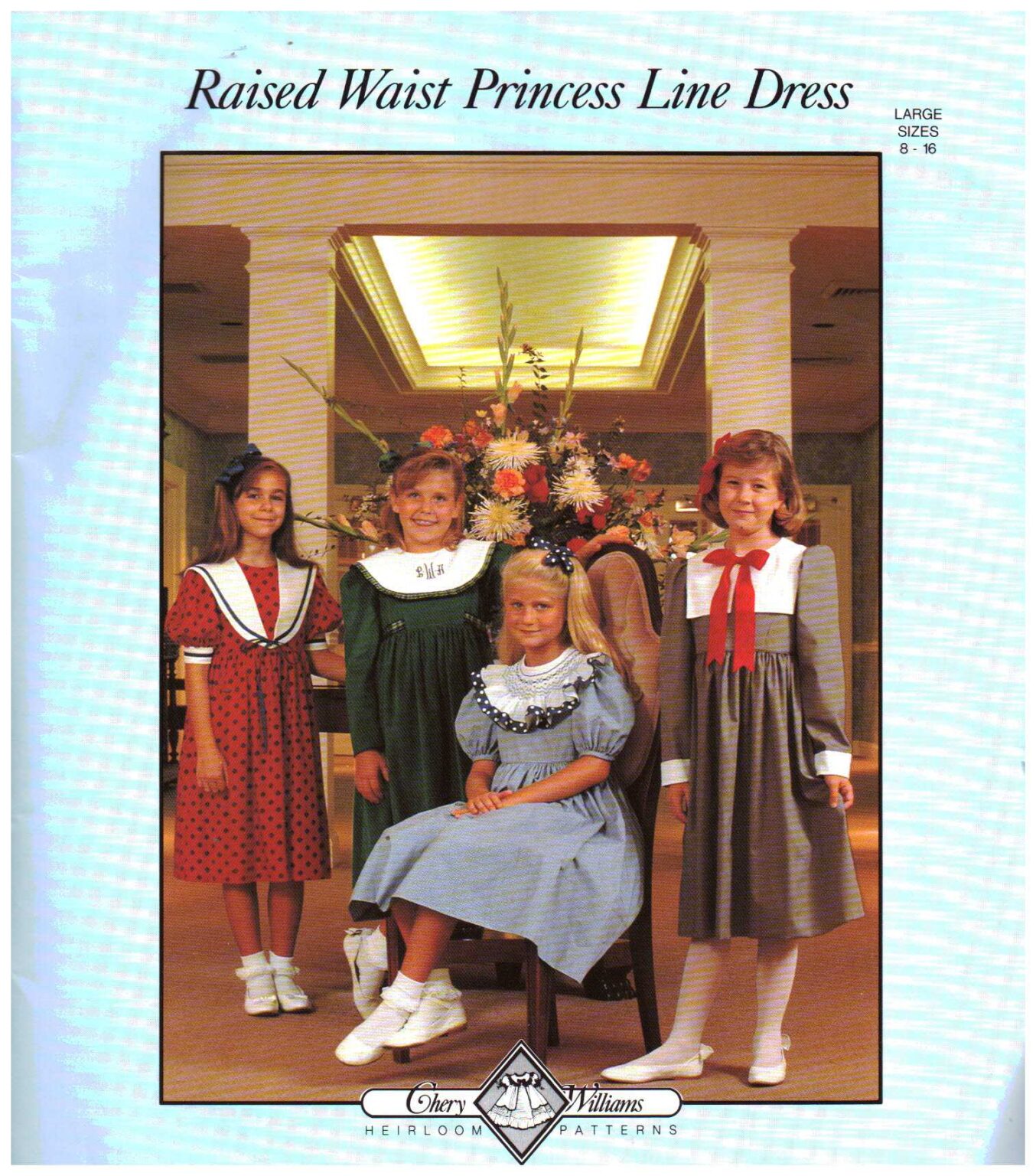 Chery Williams Raised Waist Princess Line Dress heirloom pattern Size ...