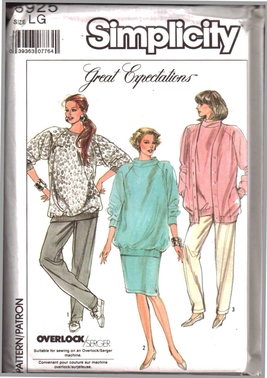 Simplicity 8925 Maternity Cardigan, Tops, Pants, Skirt Size: LG Uncut ...