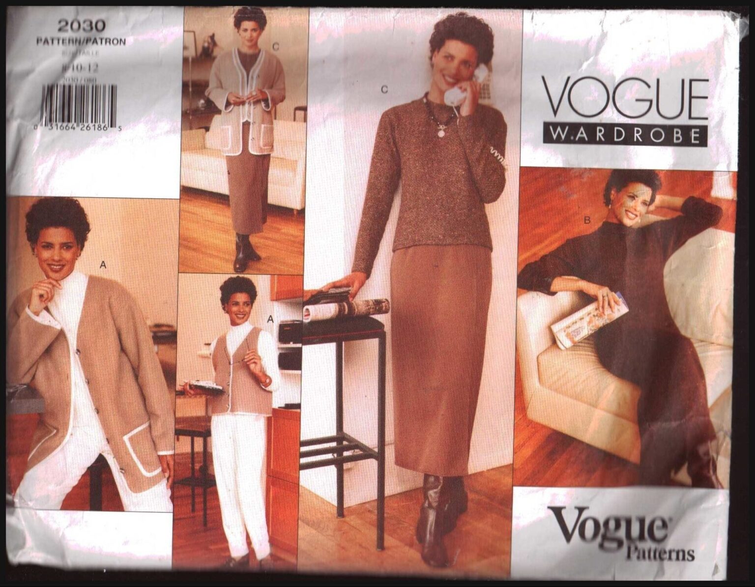 Vogue 2030 Jacket, Vest, Dress, Top, Skirt, Pants Size: 14-16-18 Uncut ...