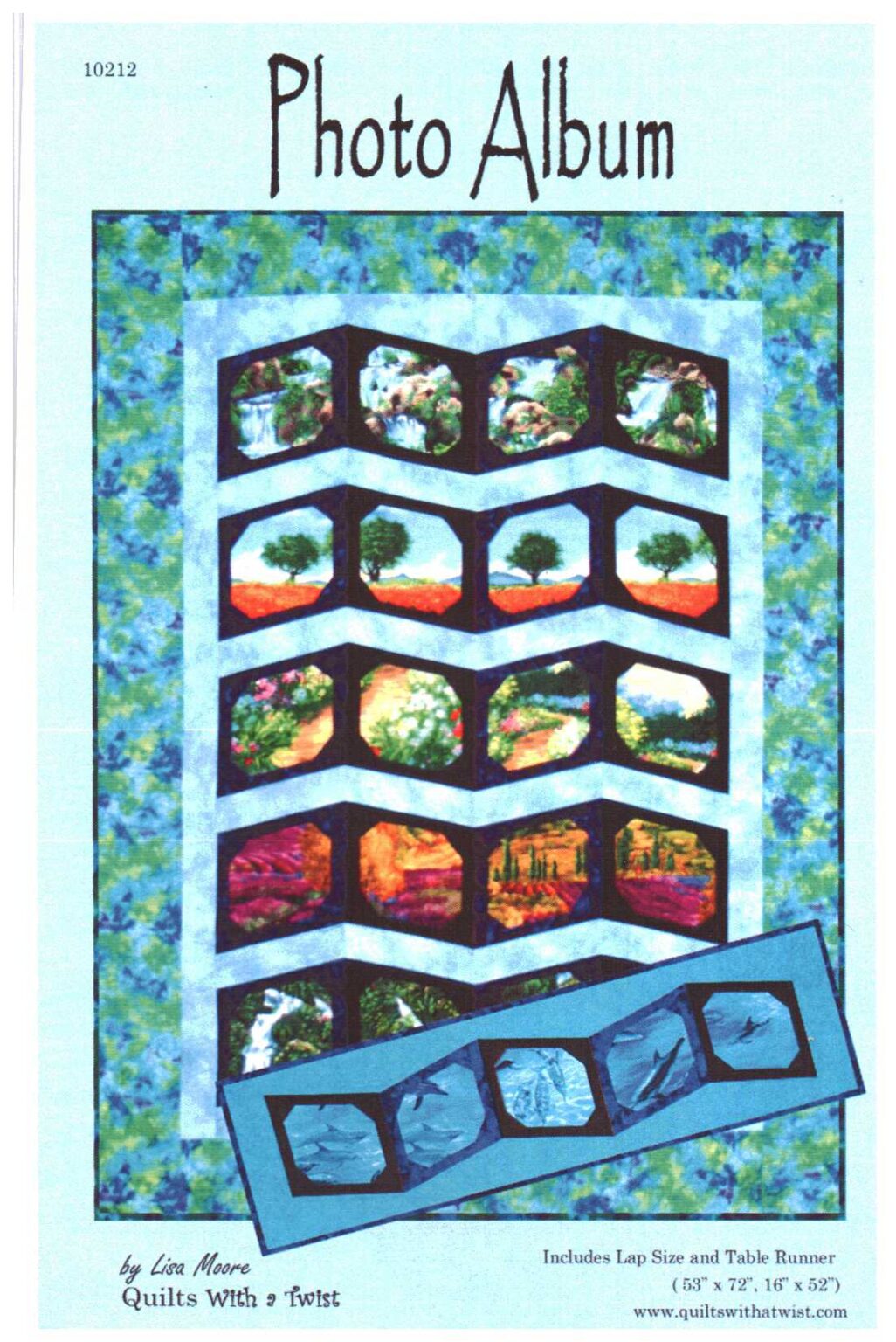 Lisa Moore 10212 Quilts with a Twist - Photo Album Size: 53x72"and ...