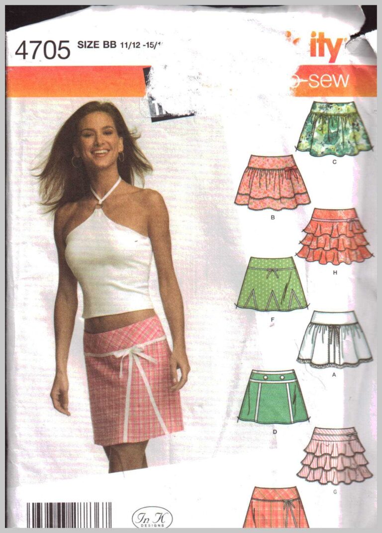 Simplicity 4705 Skirts with trim variations Size: BB 11/12-13/14-15/16 ...