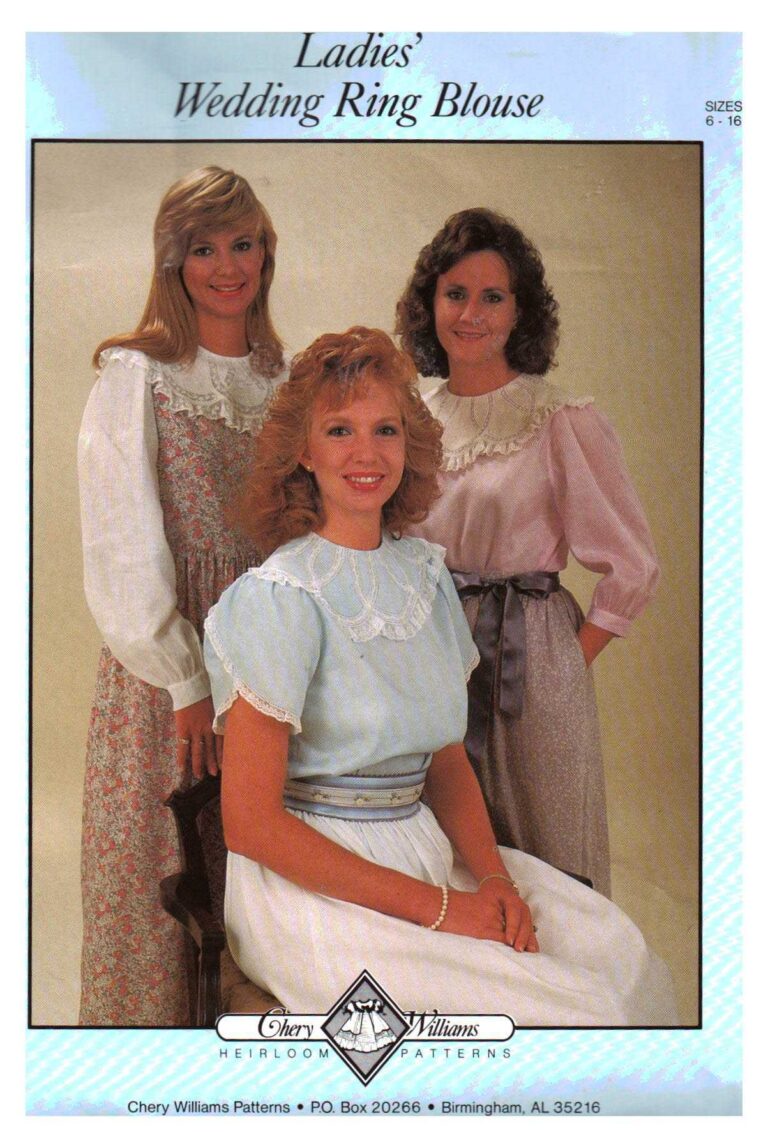 Chery Williams Ladies Wedding Ring Blouse Size: 6-16 Uncut Sewing Pattern