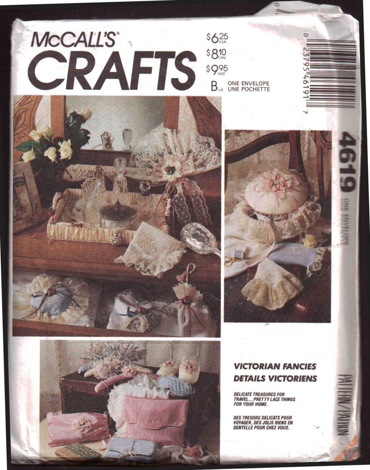 McCall's 4619 Victorian Fancies - Lace things Size: One Uncut Sewing ...