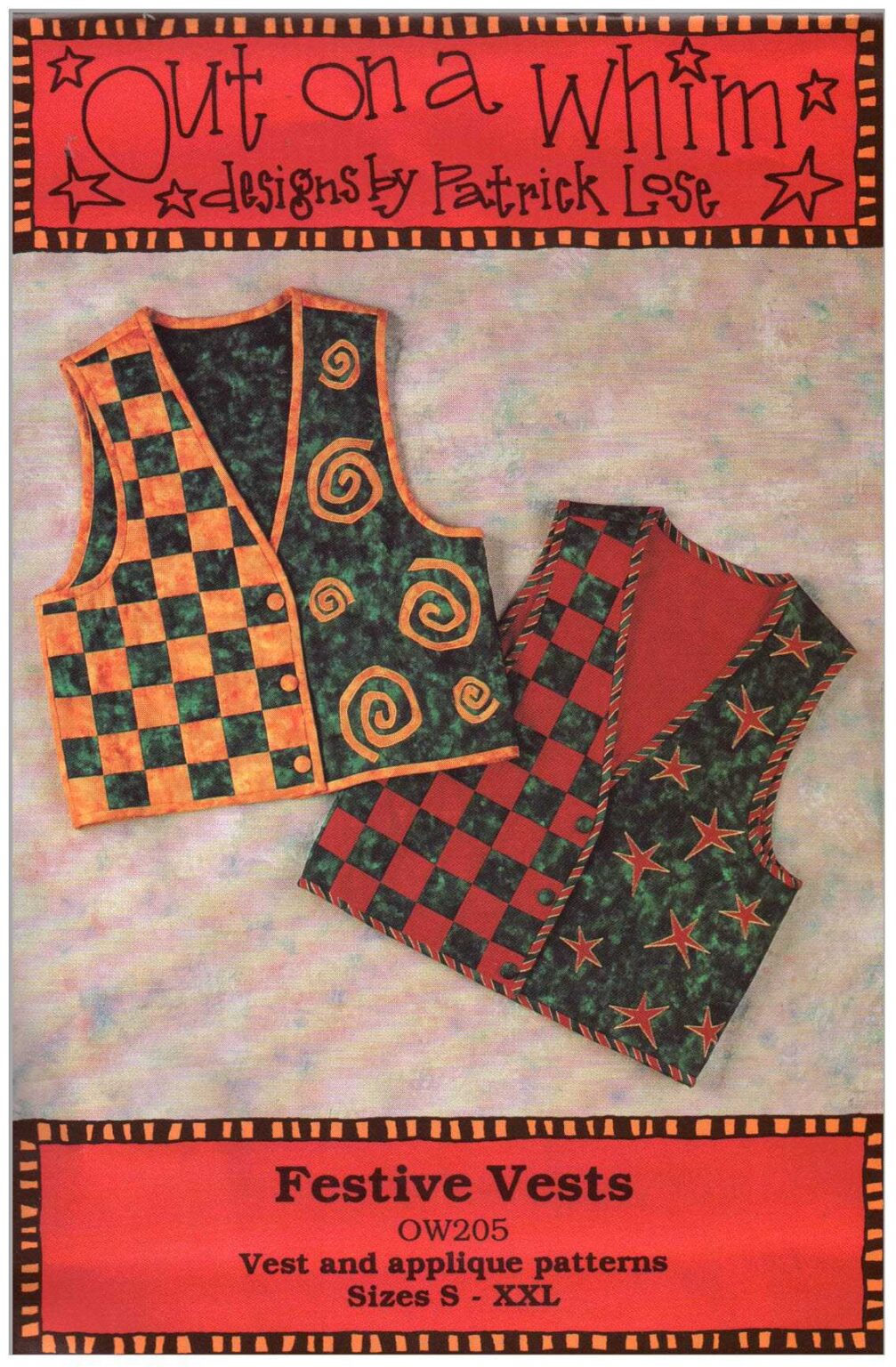 Indygo Junction OW205 Festive Vests Size: XS-S-M-L-XL-XXL Uncut