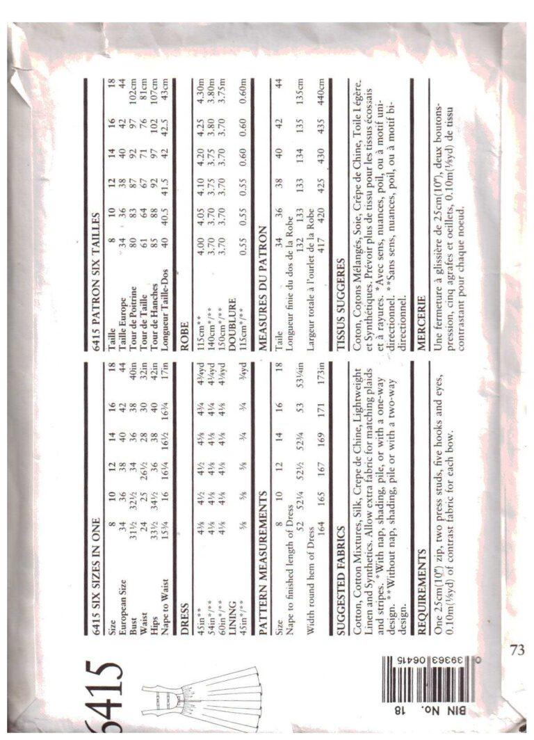 New Look 6415 Dress Size: 8-10-12-14-16-18 Uncut Sewing Pattern