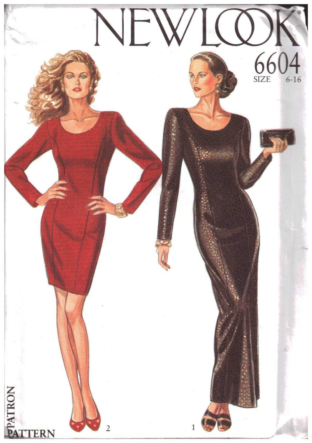 New Look 6604 Dress Size: 6-8-10-12-14-16 Uncut Sewing Pattern