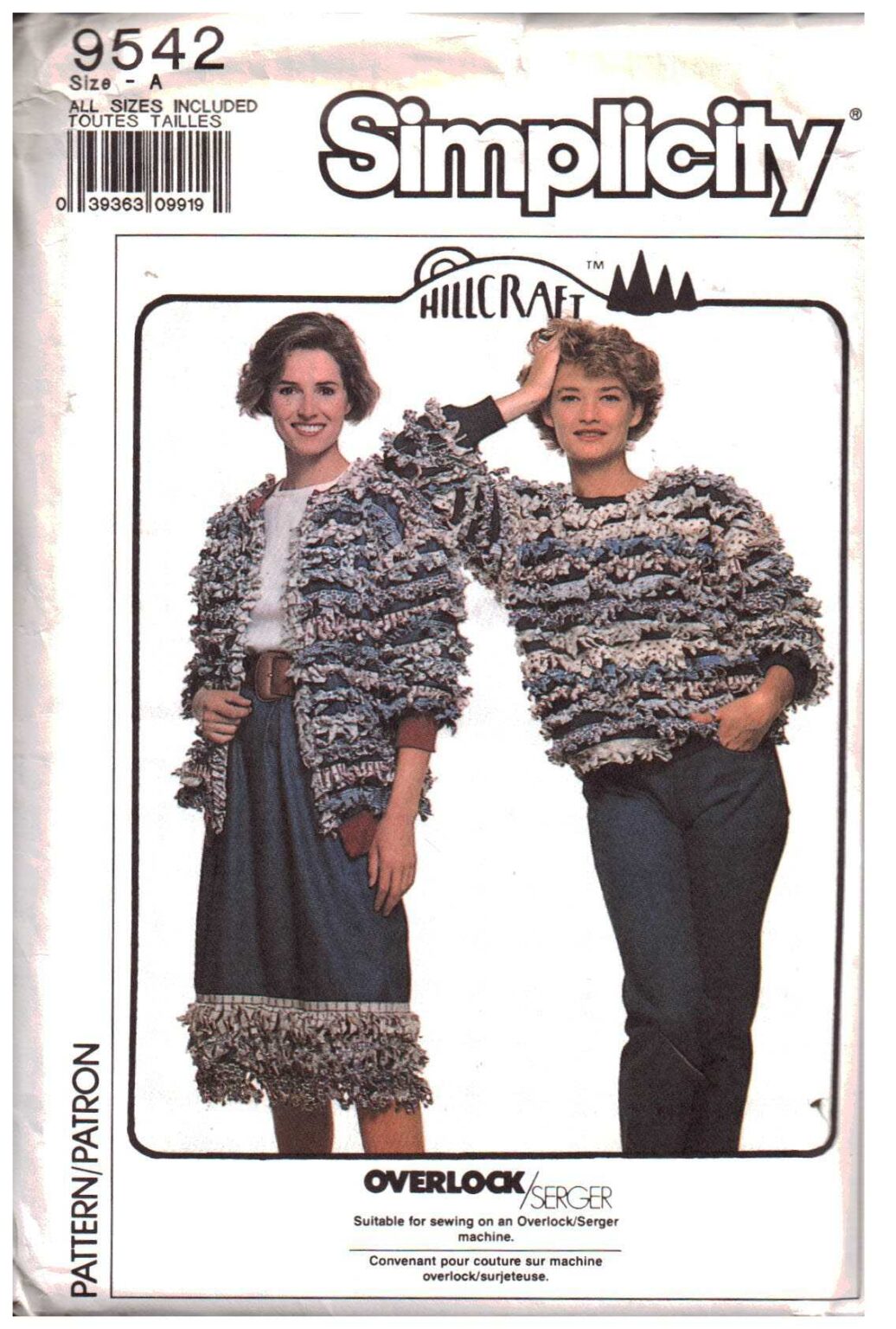 Simplicity 9542 Skirt, Jacket, Top Size: A 10/12-14/16-18/20 Uncut ...