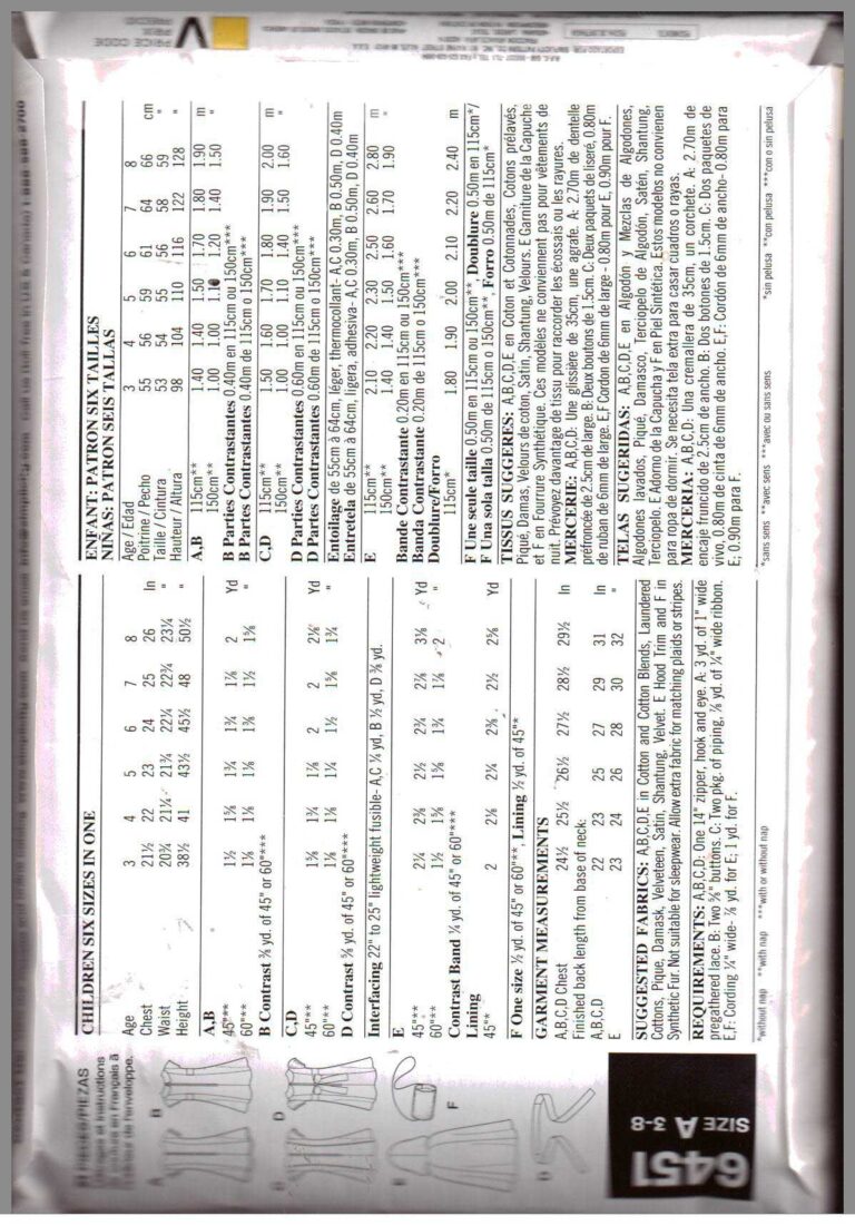 New Look 6451 Girl's Dress, Cape, Bag Size: A 3-8 Uncut Sewing Pattern