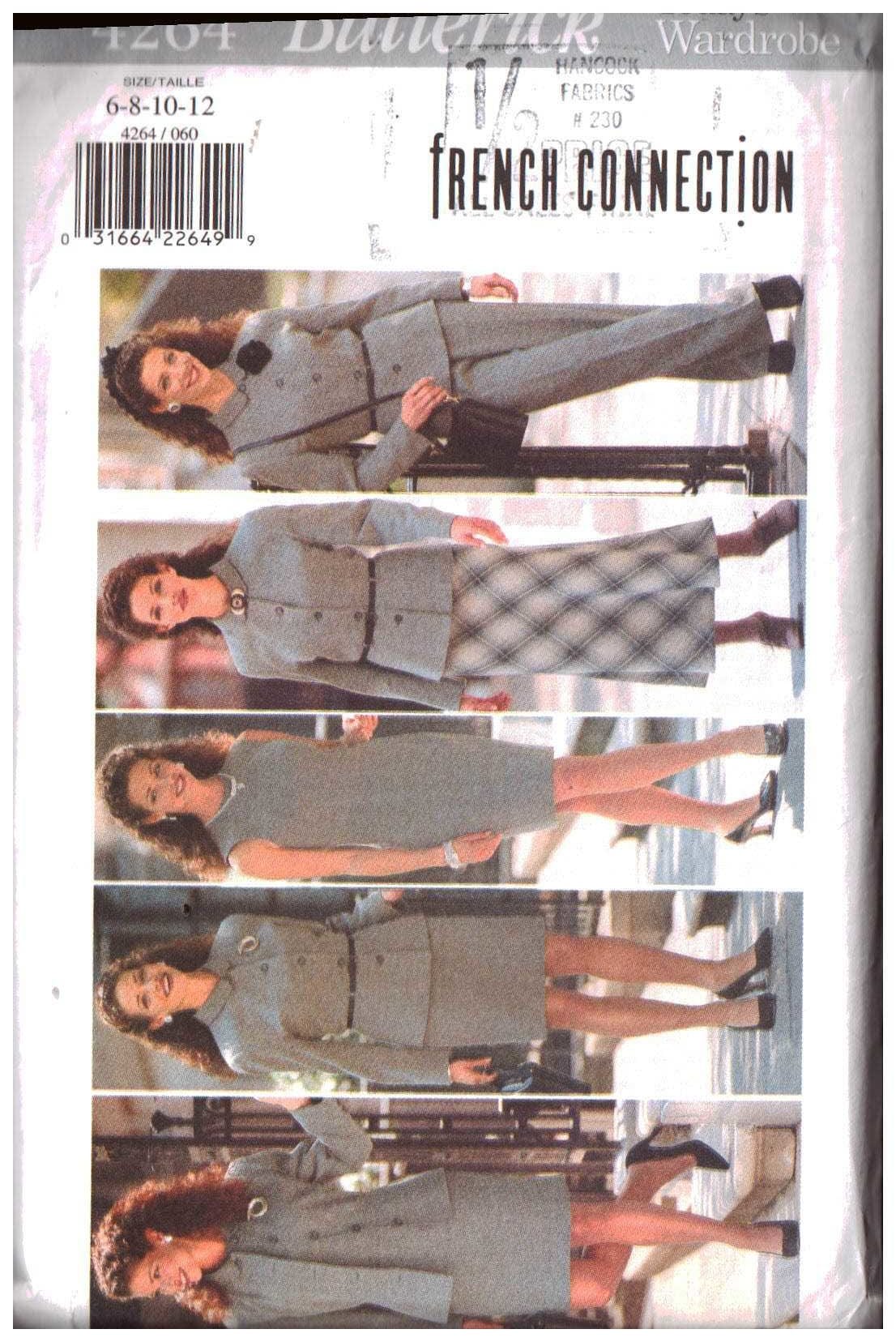 Butterick 4264 Jacket, Dress, Skirt, Pants Size: 6-8-10-12 Uncut Sewing ...