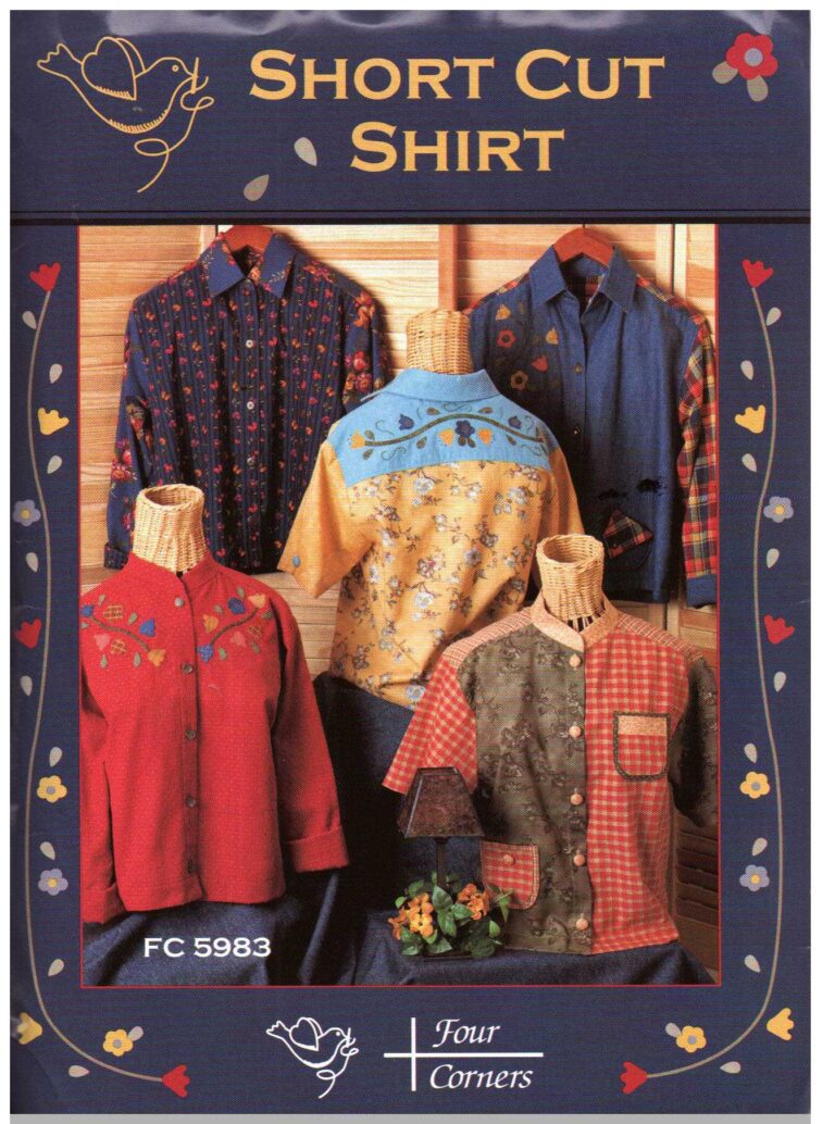 Four Corners FC 5983 Short Cut Shirt Size: All Uncut Sewing Pattern ...