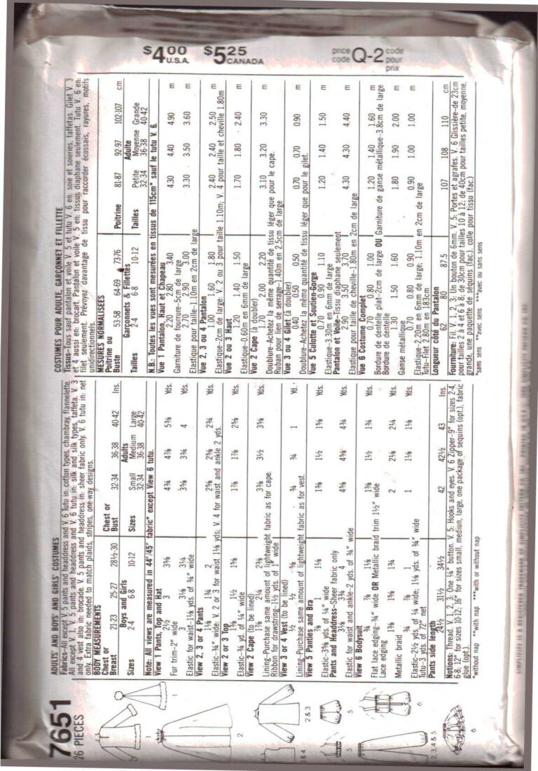 Simplicity 7651 Adult Costume - Santa, Pirate, Sinbad, Ballerina, Belly ...