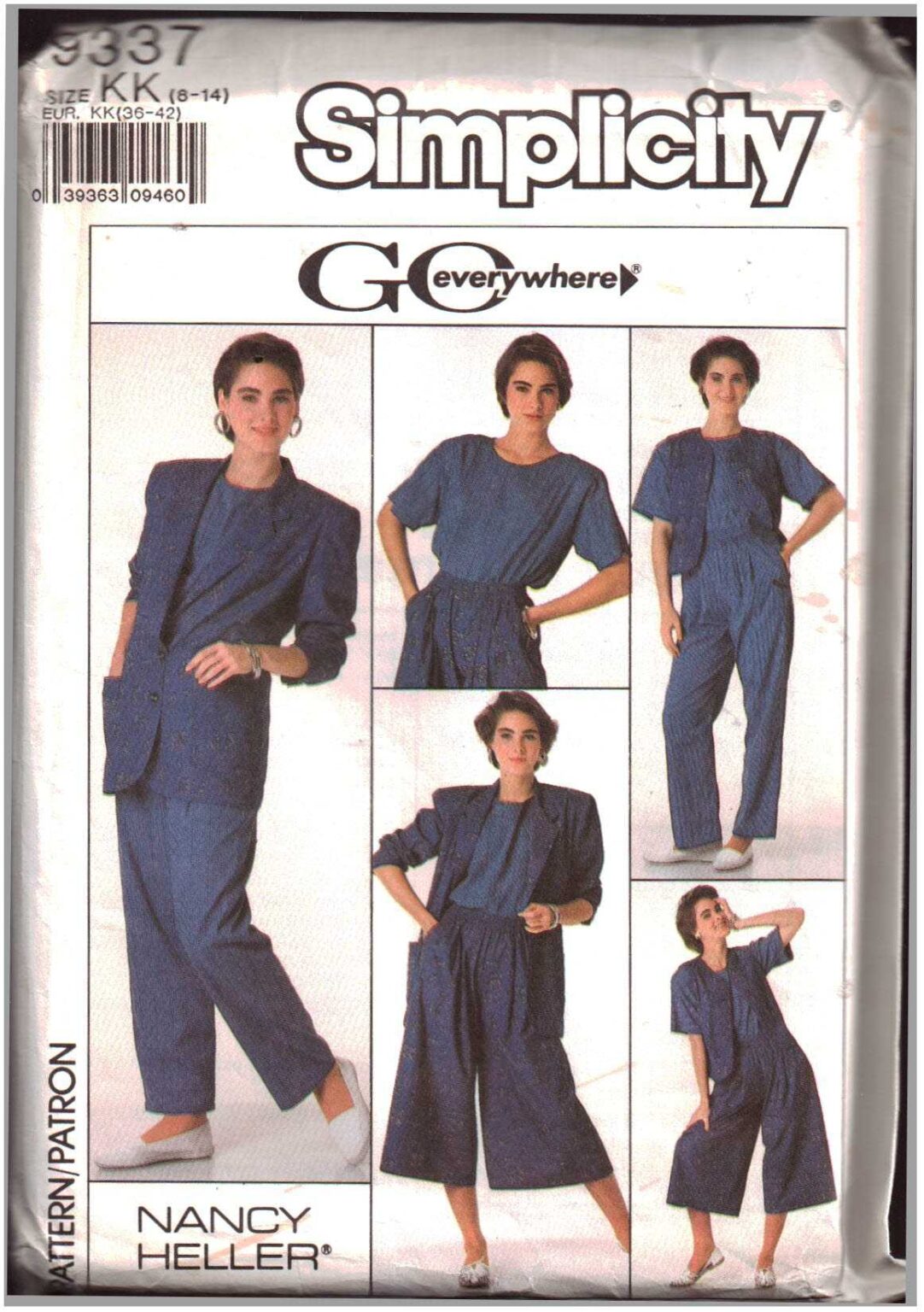 Simplicity 9337 Pants, Culottes, Top, Vest, Jacket Size: KK 8-14 Uncut ...