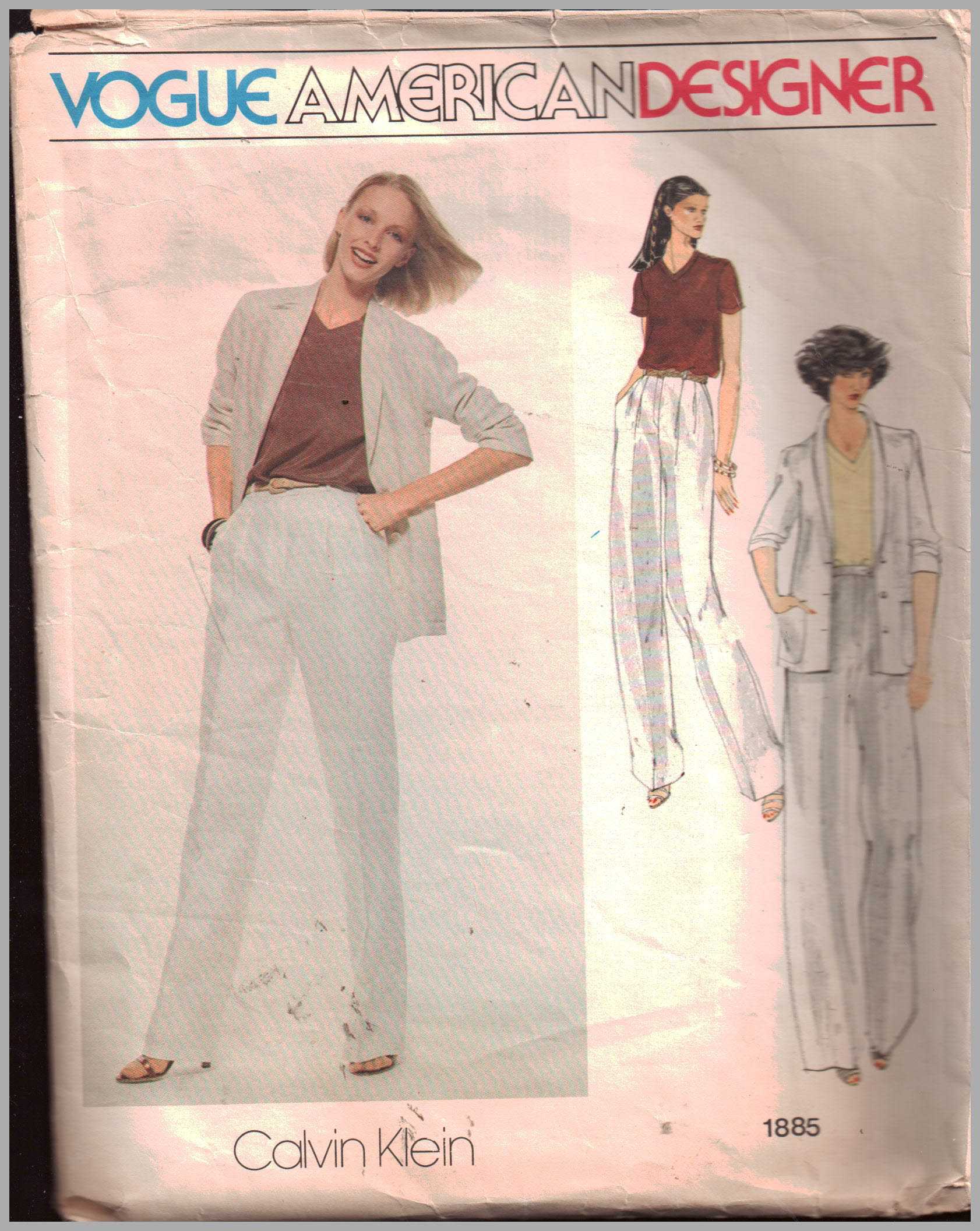 Vogue 1885 Jacket, Blouse, Pants by Calvin Klein Size: 10 Used Sewing ...