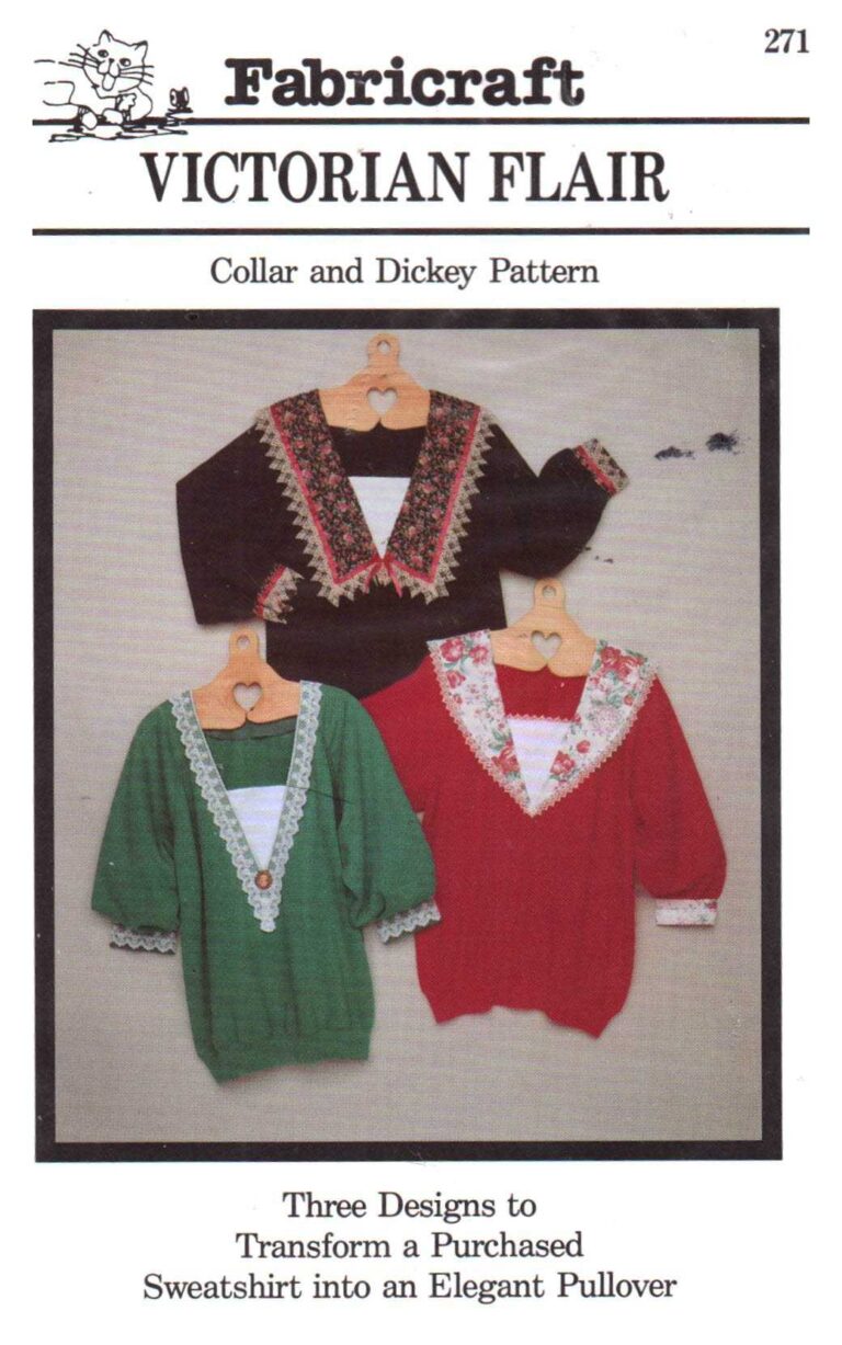Fabricraft 271 Victorian Flair Collar and Dickey Pattern Size: One ...