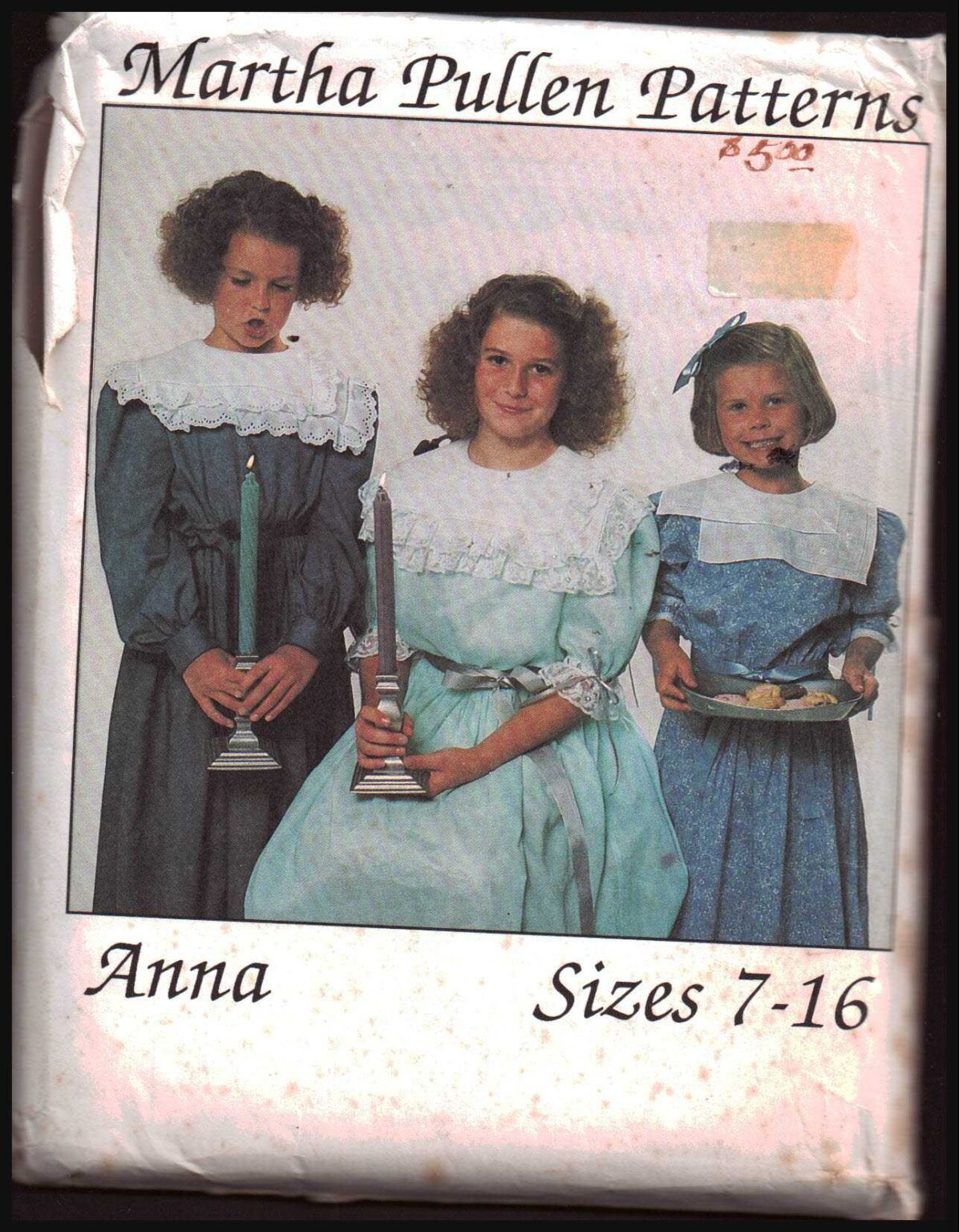 Martha Pullen Anna Girl’s Dress Size: 7-16 Uncut Sewing Pattern ...