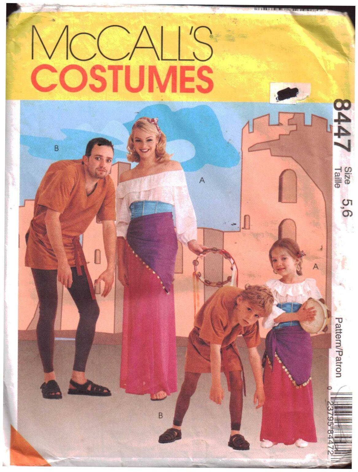McCall's 8447 Childs Costume - Hunchback, Gypsy Size: 5-6 Used Sewing ...