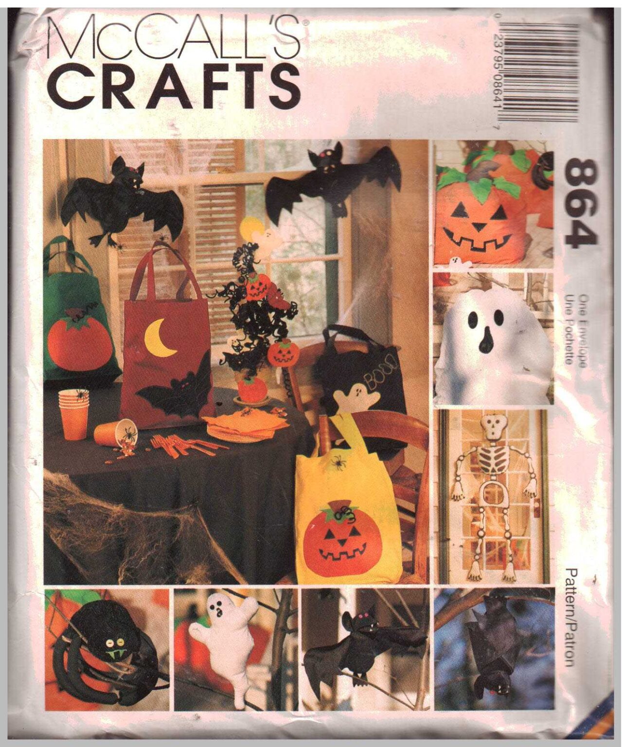 McCall's 864 Halloween Decoration Size: One Uncut Sewing Pattern