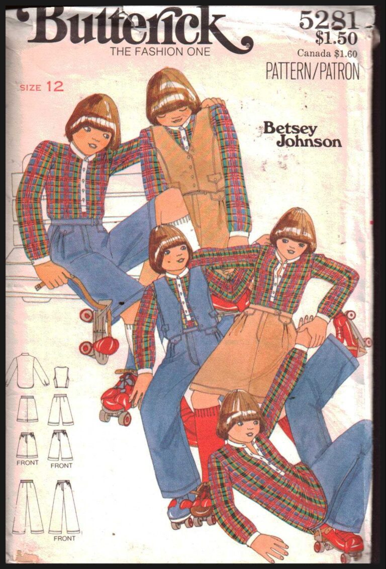 Butterick 5281 Girl's Top, Vest, Skirt, Culottes, Pants by Betsy ...