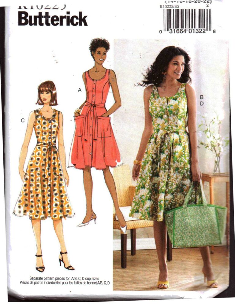 Butterick R10225 Dress Size: E5 14-16-18-20-22 Uncut Sewing Pattern
