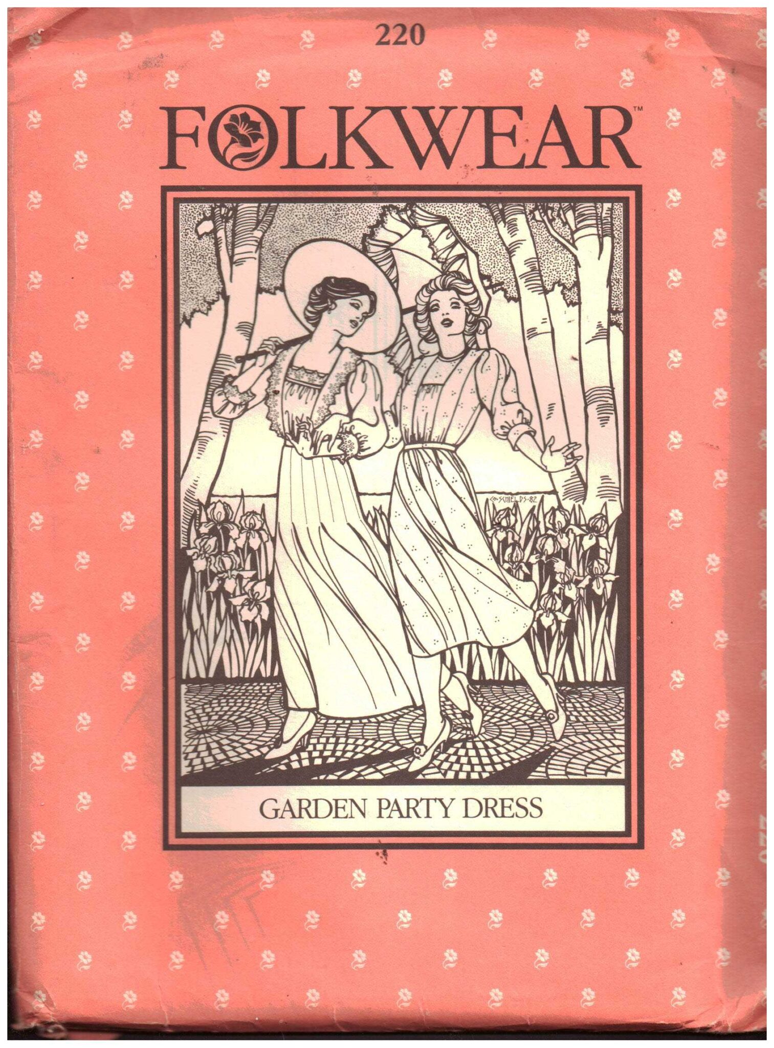 Folkwear 220 Garden Party Dress Size: 8-10-12-14 Uncut Sewing Pattern
