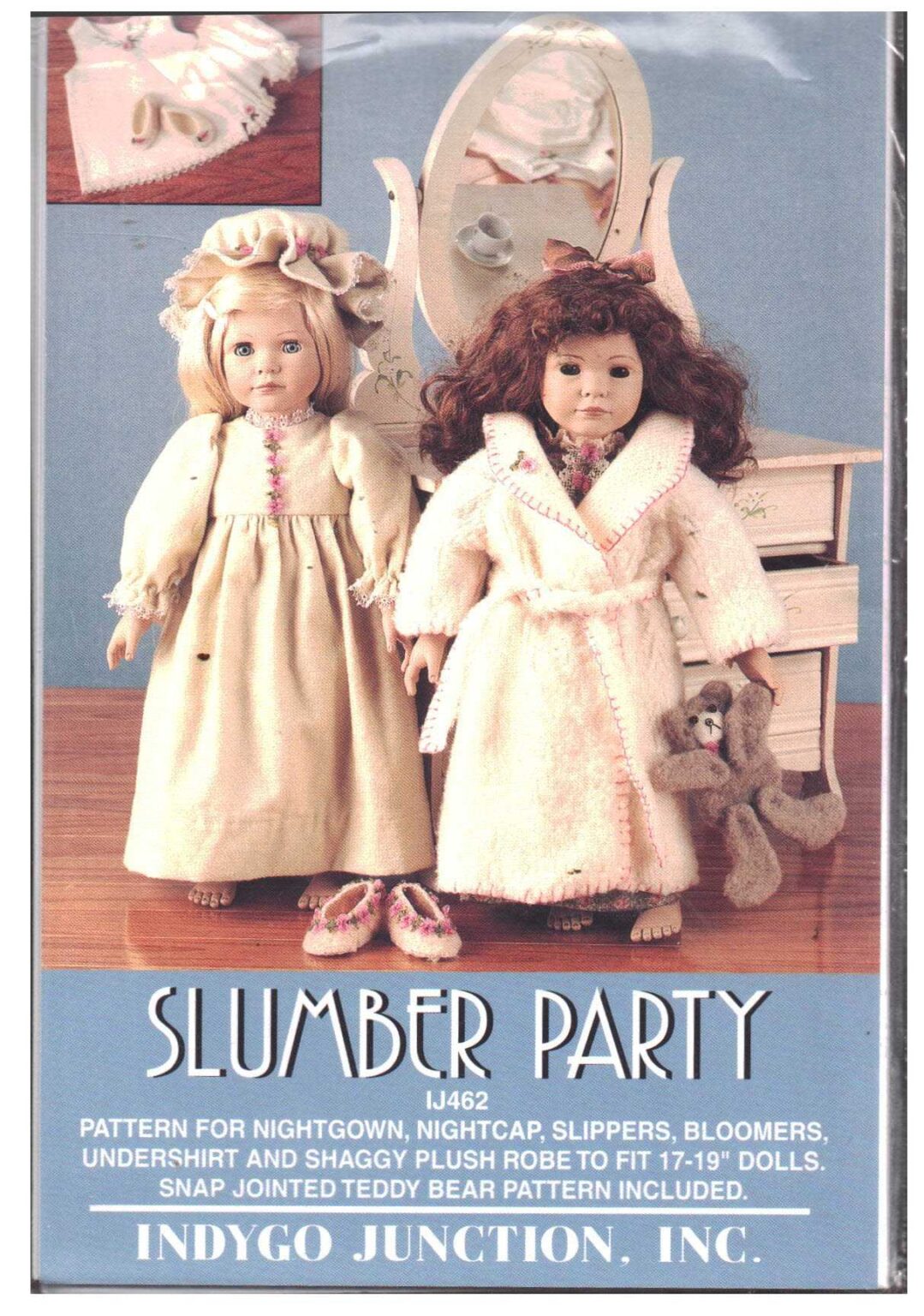 Indygo Junction Indygo Junction IJ462 Doll Clothes Slumber Party Size ...