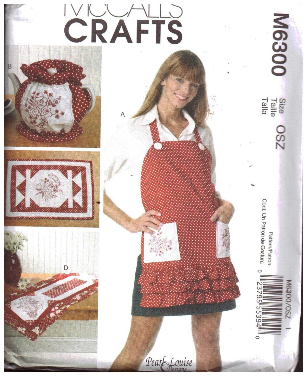 McCall's M6300 Apron, Tea Cozy, Placemat, Runner Size: One Uncut Sewing ...