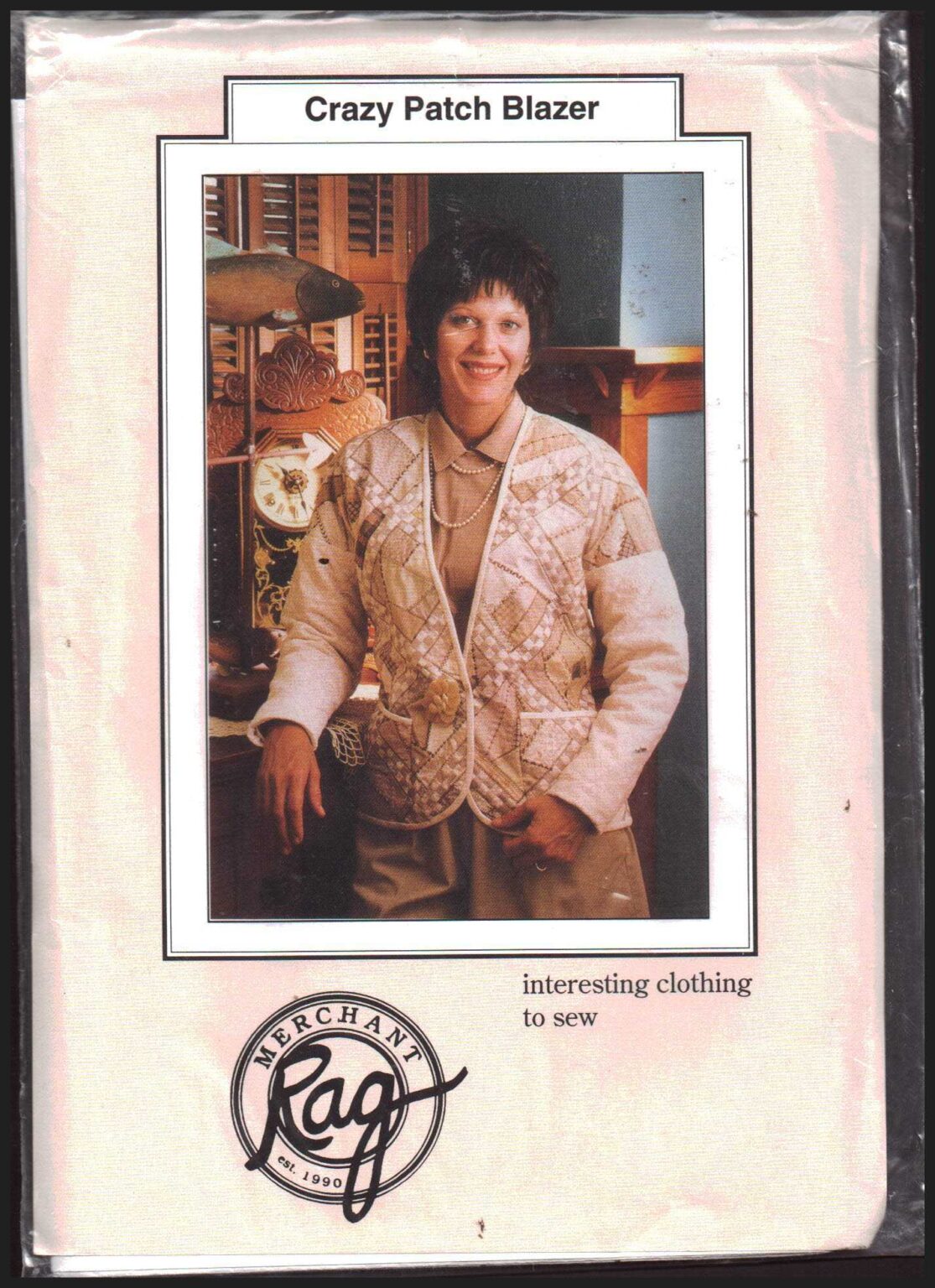 Merchant Rag Crazy Patch Blazer Size: All Uncut Sewing Pattern