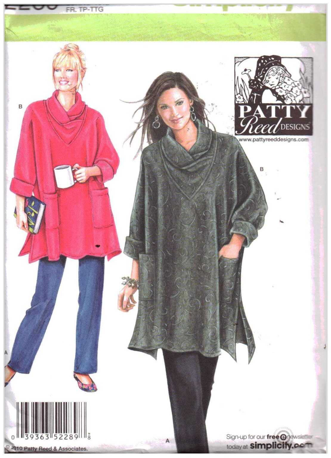 Simplicity 2289 Tunic, Pants by Patty Reed Size: A XS-XXL Uncut Sewing ...
