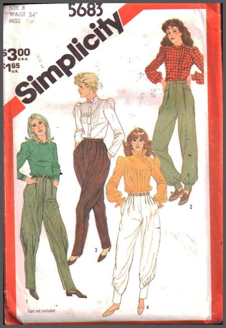 Simplicity 5683 Pants Size: 8 Waist 24" Uncut Sewing Pattern