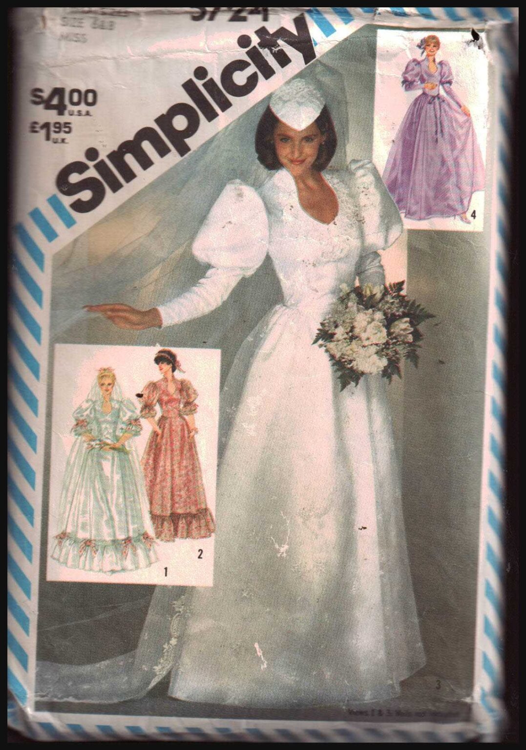 Simplicity 5724 Wedding Dress with detachable train, Bridesmaid Dress ...