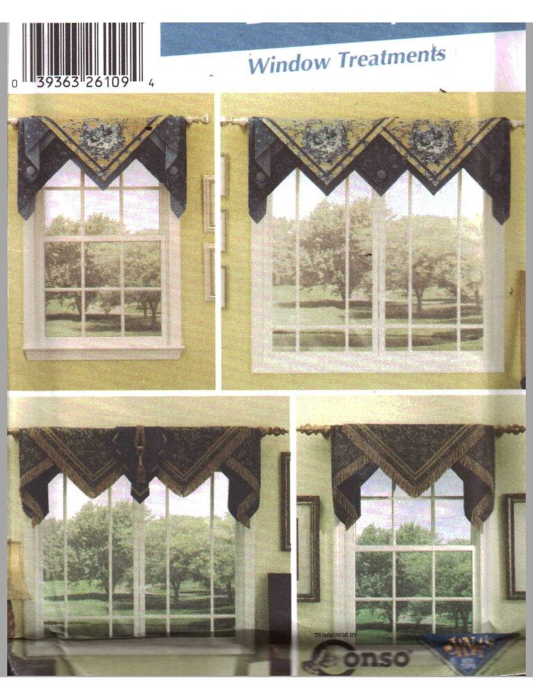 Simplicity 5865 Window Treatments Size: One Uncut Sewing Pattern