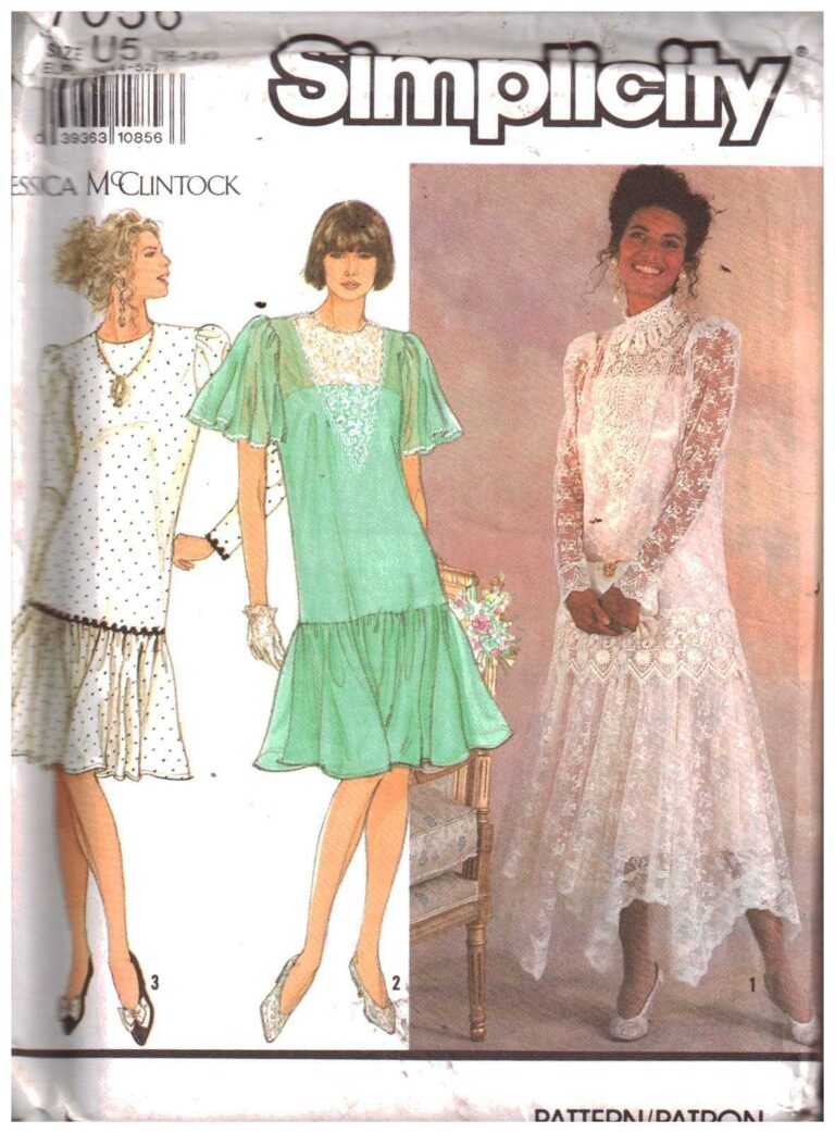 Simplicity 7056 Dress by Jessica McClintock in two lengths Size: U5 16 ...