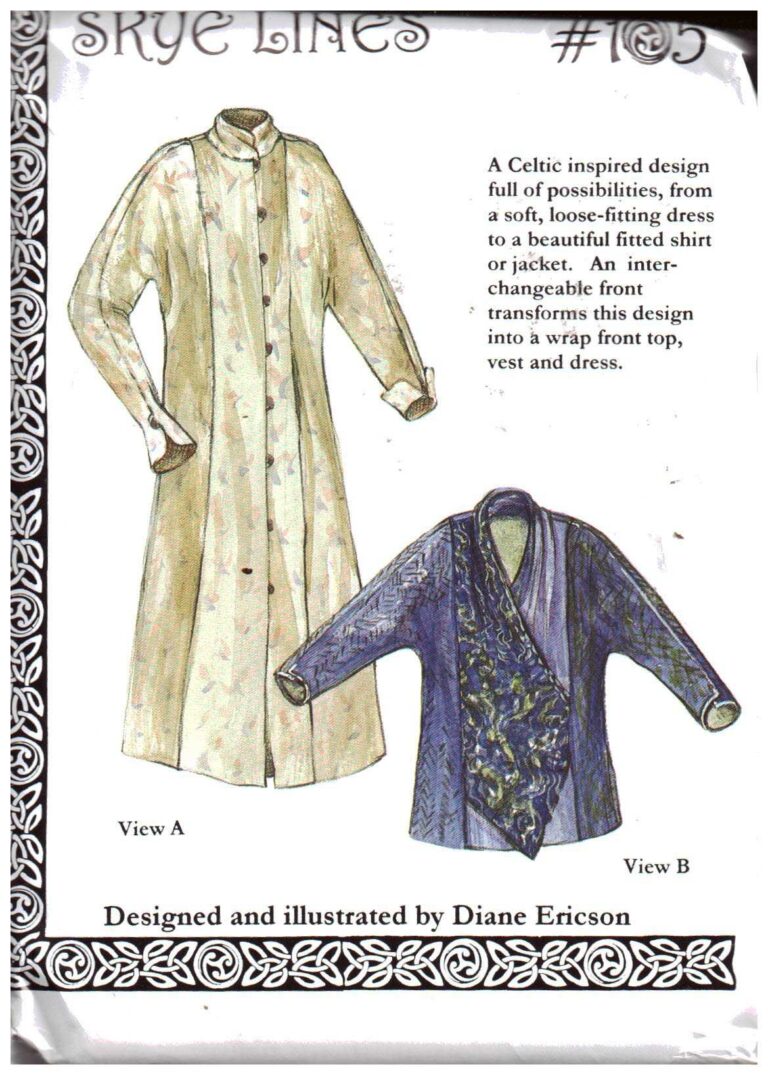 Skye Lines 105 Coat, Jacket by Diane Ericson Size: All Uncut Sewing Pattern
