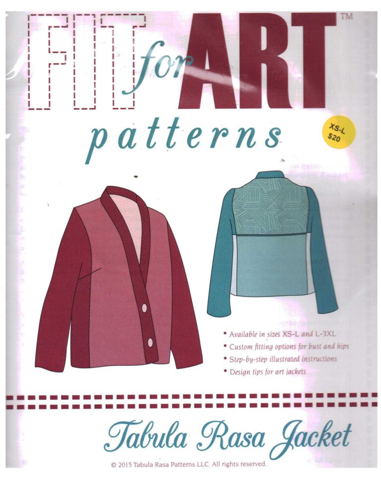 Fit for Art Patterns Fabula Rosa Jacket Size: XS-L Uncut Sewing Pattern