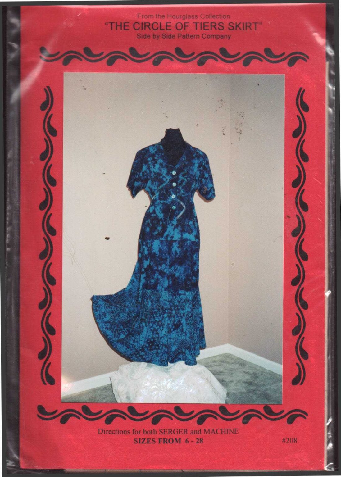 Side by Side Pattern Company 208 The Circle of Tiers Skirt Size: 6-28 ...