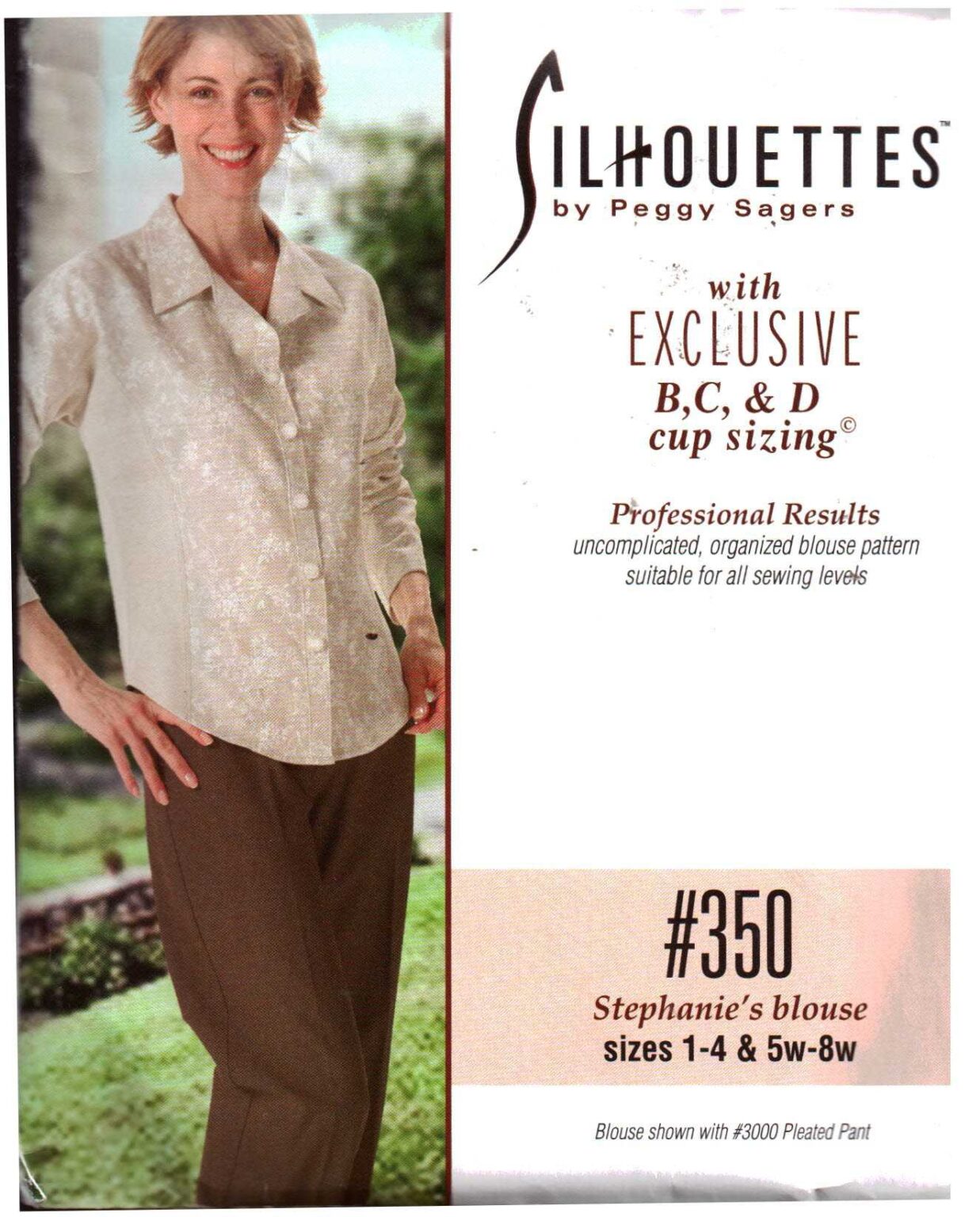 Silhouettes 350 Stephanie's Blouse Size" 1-4 Uncut Sewing Pattern
