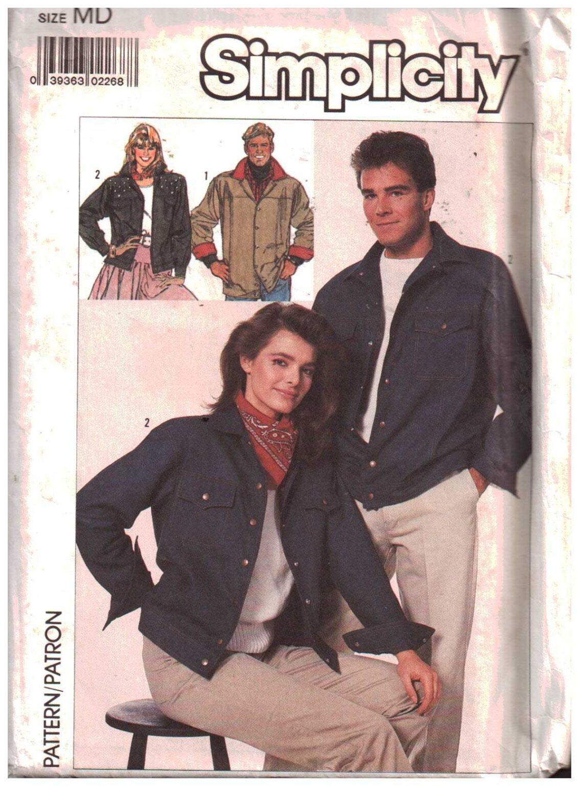 Simplicity 8177 Misses', Men's, Teen Loose-fitting unlined Jacket in ...