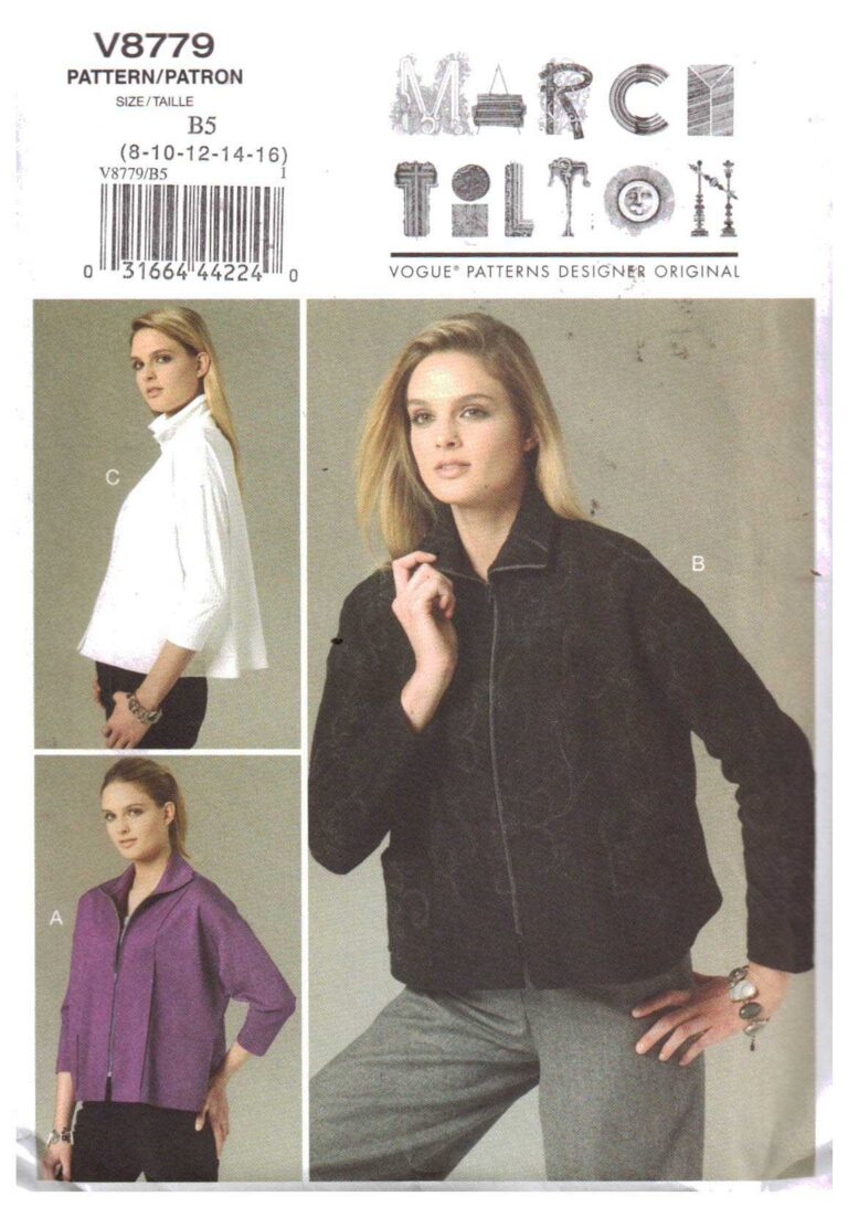 Vogue V8779 Jacket by by March Tilton Size:B5 8-10-12-14-16 Uncut ...