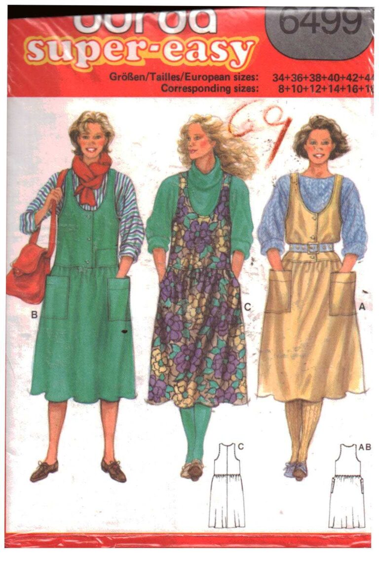 Burda Burda 6499 Jumper Size: 8-18 Uncut Sewing Pattern