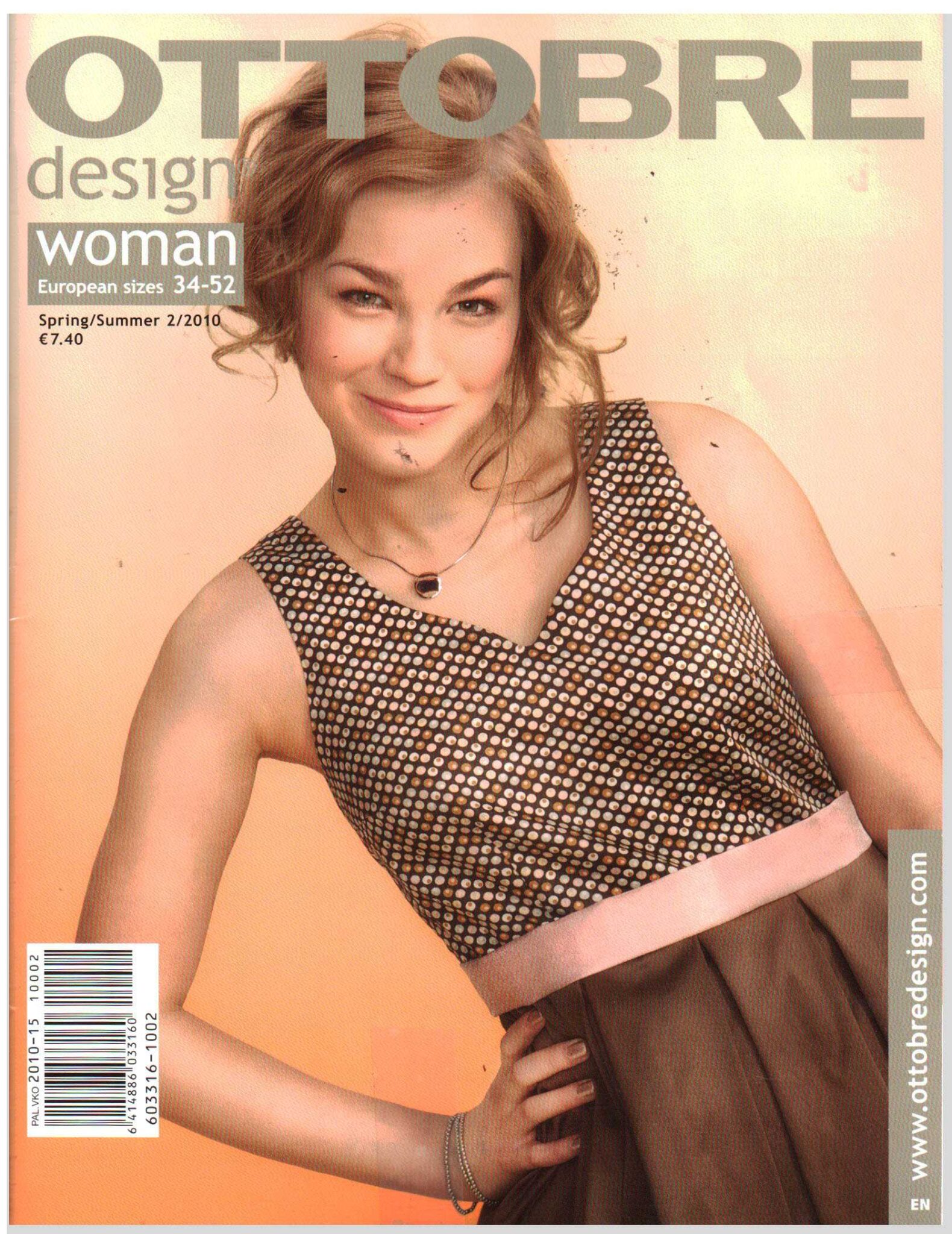 Ottobre Design Spring Summer 2/2010 Dress Size: 34-52 Uncut Sewing Pattern
