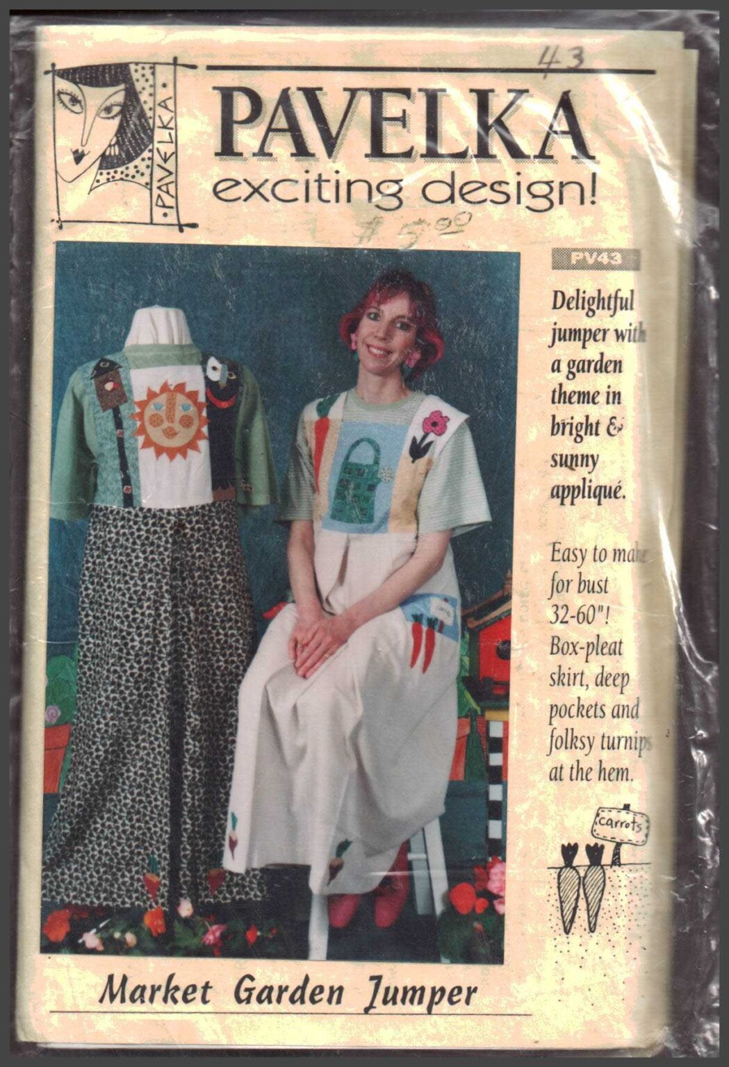 Pavelka Exciting Applique PV43 Market Gardener Jumper Size: One Uncut ...