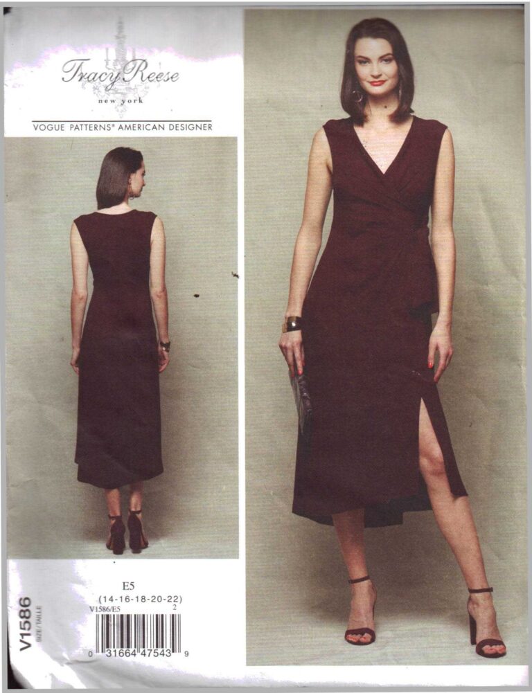 Vogue V1586 Dress by Tracy Reese Size: E5 14-16-18-20-22 Used Sewing ...