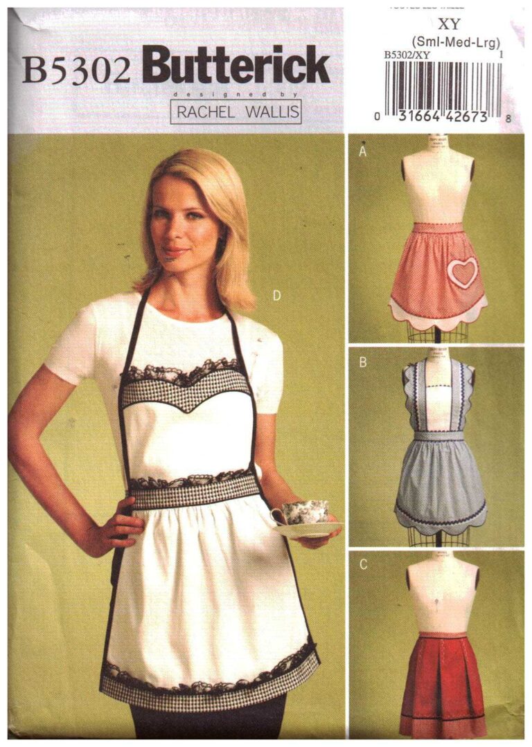 Butterick B5302 Aprons Size: XY S-M-L Uncut Sewing Pattern